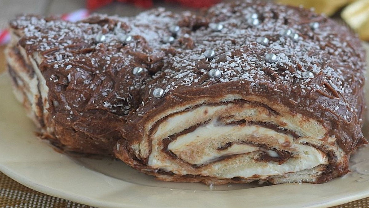 Bûche de Noël sans cuisson au Nutella - Tout A Savoir